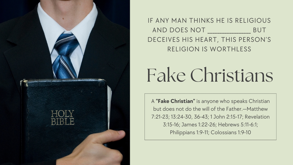 Who Are the Fake Christians, and How Do We Identify Them? - Christian ...