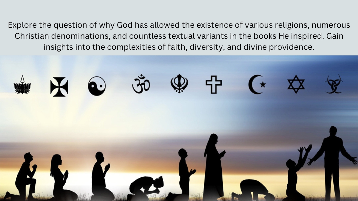 Why Has God Allowed So Many Different Religions, 41,000 Christian ...